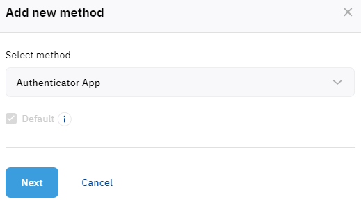 MFA settings — ActivePlatform. Customer Control Panel
