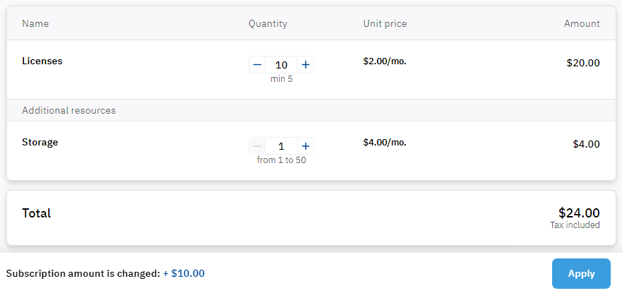 Change resources — ActivePlatform. Customer Control Panel