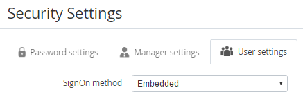 User Settings — ActivePlatform. Operator Control Panel
