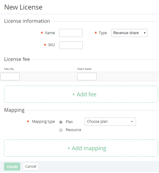 Creating a License — ActivePlatform. Operator Control Panel