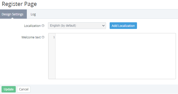 Configuring the Customer Control Panel appearance — ActivePlatform. Operator Control Panel