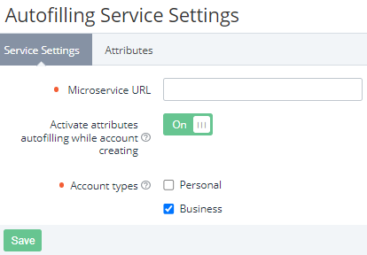 Configuring the autofill service settings — ActivePlatform. Operator Control Panel