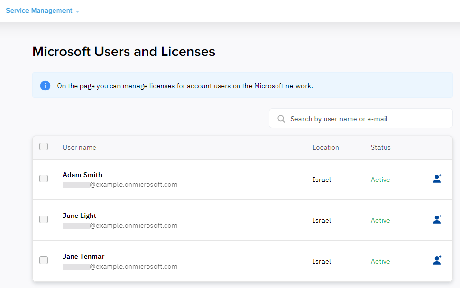 Manage Microsoft Office 365 licenses — ActivePlatform. Services. User ...