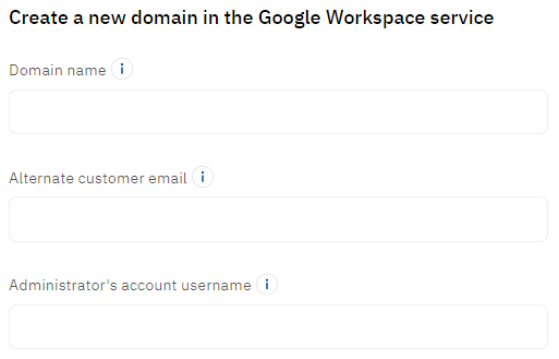 Order Google Workspace subscription — ActivePlatform. Services. User documentation
